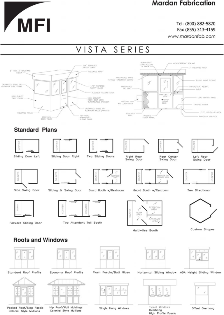 Security Booth 17-005 - Security Booth Design | Guard Booth Design ...